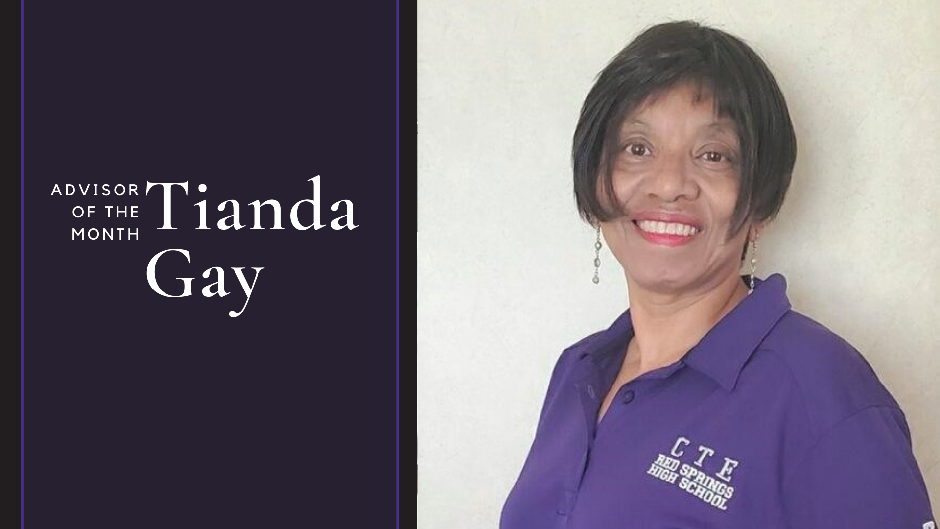 Advisor of the Month: Tianda Gay - NTHS